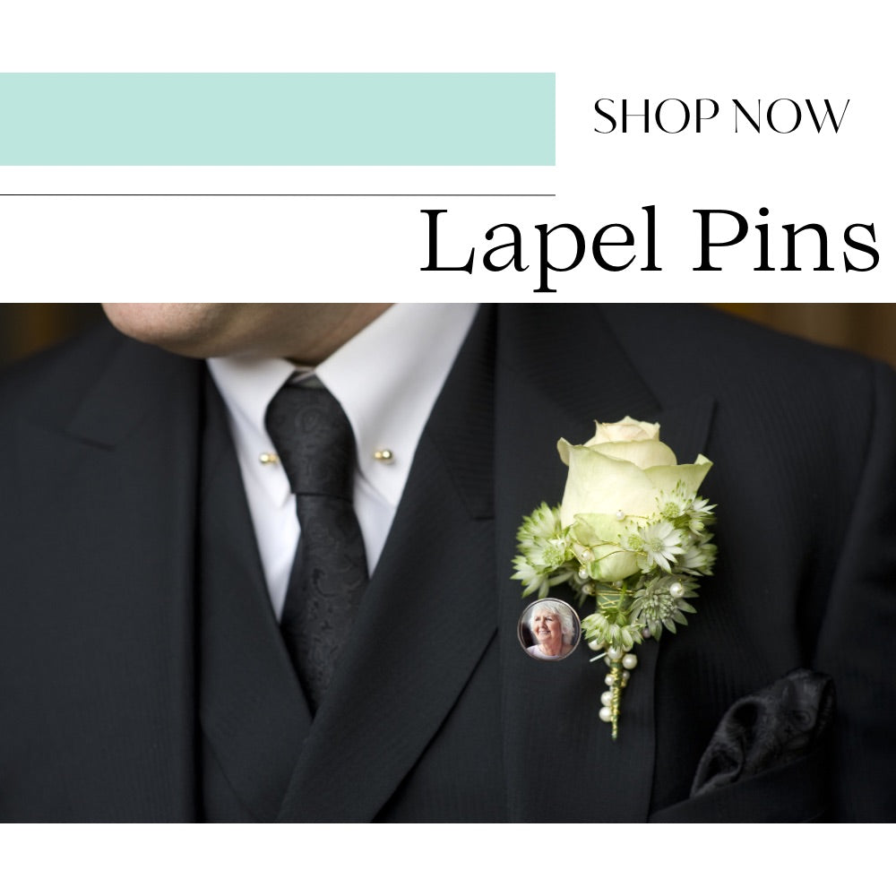 Custom Photo Lapel Pins for Funerals, Memorials, Weddings – Now That's ...