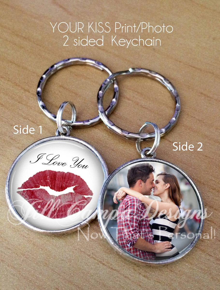 DOUBLE PHOTO KEYCHAIN - Personalized Customized Key Ring ,key chain ...